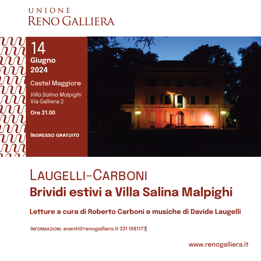 14/06/2024 Castel Maggiore - Brividi estivi a Villa Salina Malpighi — Unione Reno Galliera